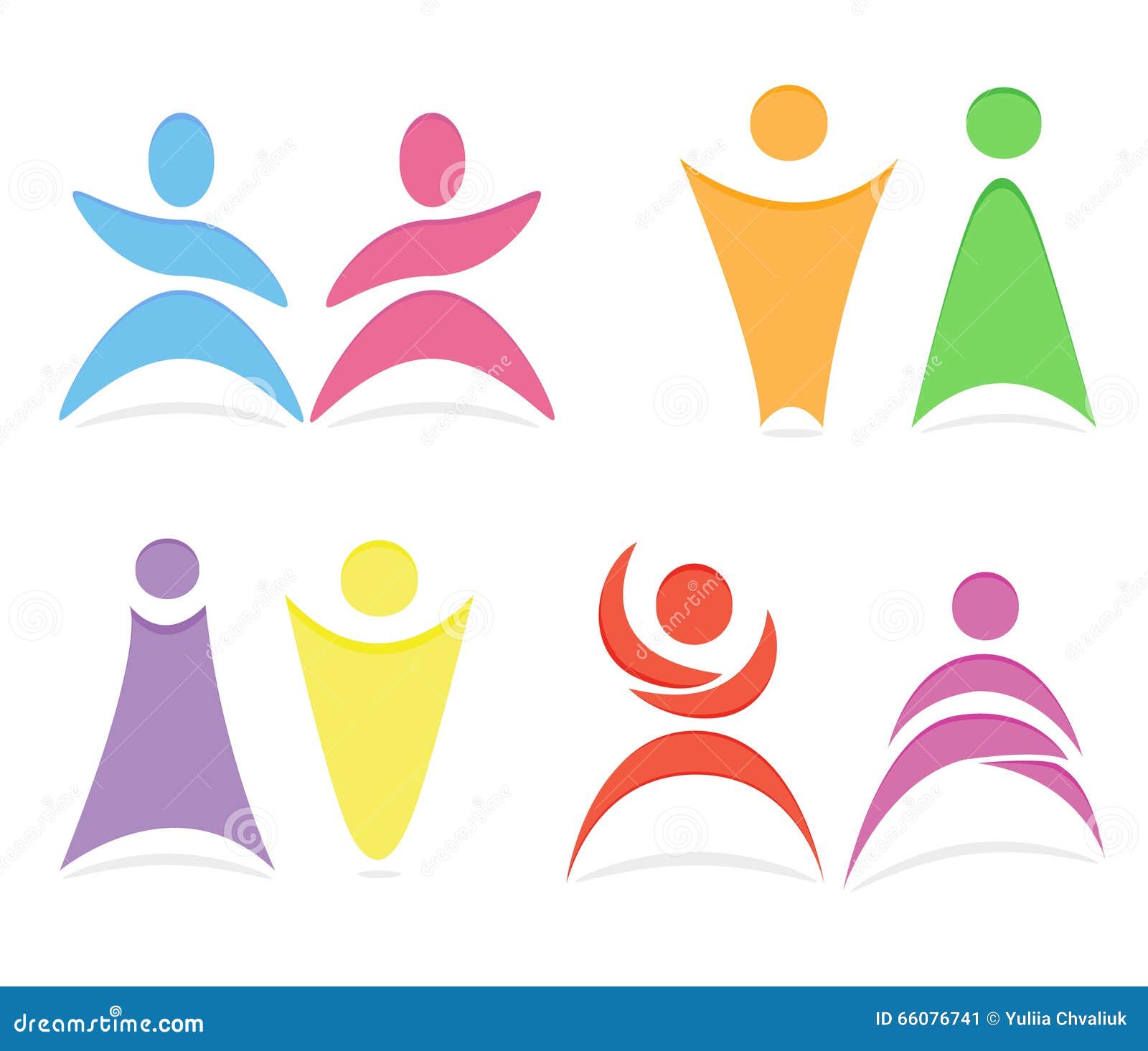 Abstract People Vector Logo Template. Stock Vector - Illustration of ...