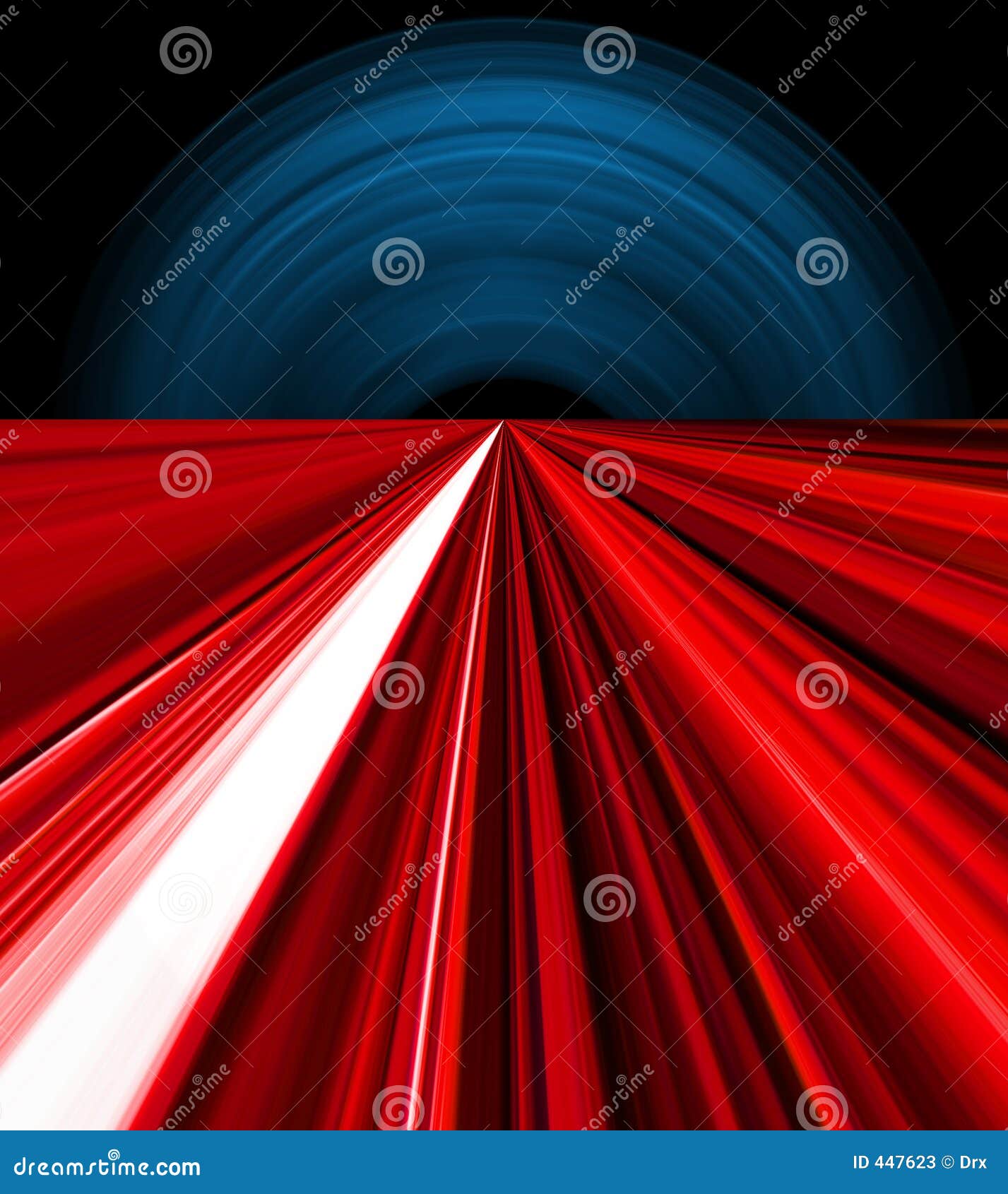 Abstract perspective stock illustration. Illustration of blue - 447623