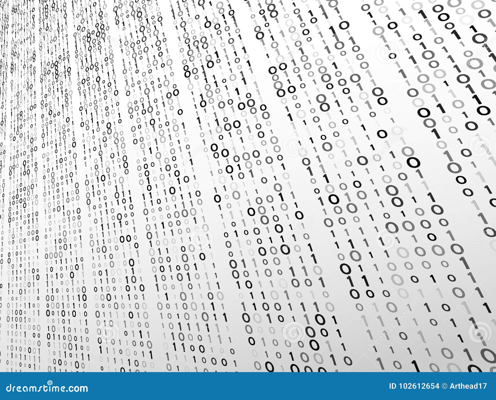 Abstract Perspective Binary Code on a Grey Background. Matrix ... Abstract Perspective Binary Code on a Grey Background. Matrix ...