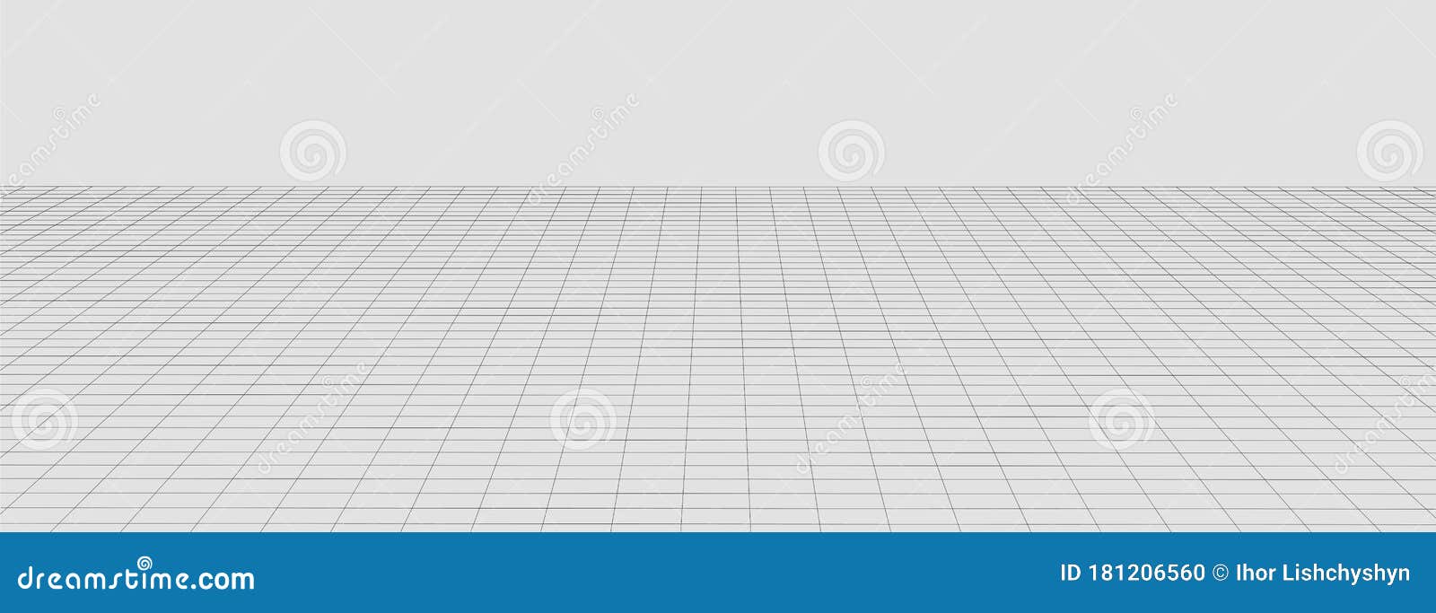 Abstract Perspective Black Grid. Wireframe Landscape. Vector ...