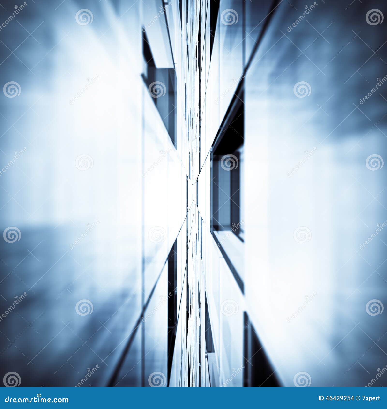 Abstract perspective stock illustration. Illustration of blue - 46429254