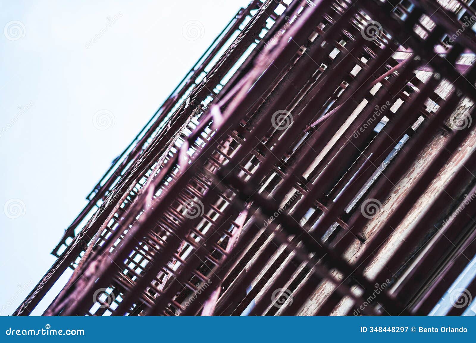 Abstract Perspective of a Building S Structural Framework with ...