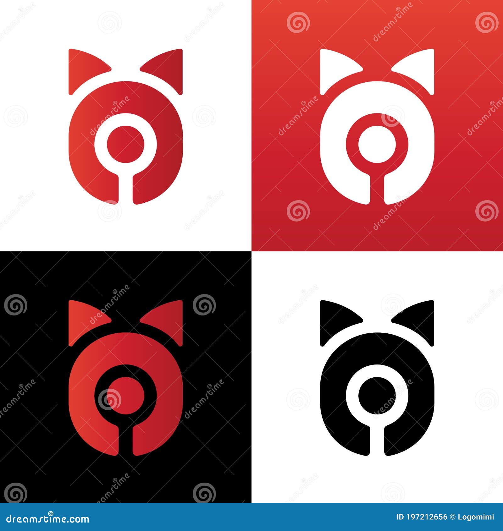 Abstract Pet Logo Icon Design Template Elements - Vector Stock Vector ...