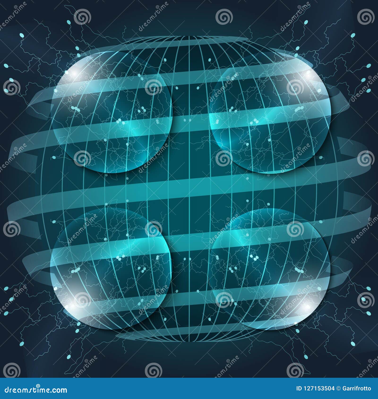 World Map In Four Shades Of Maroon On White Background. High Detail ...