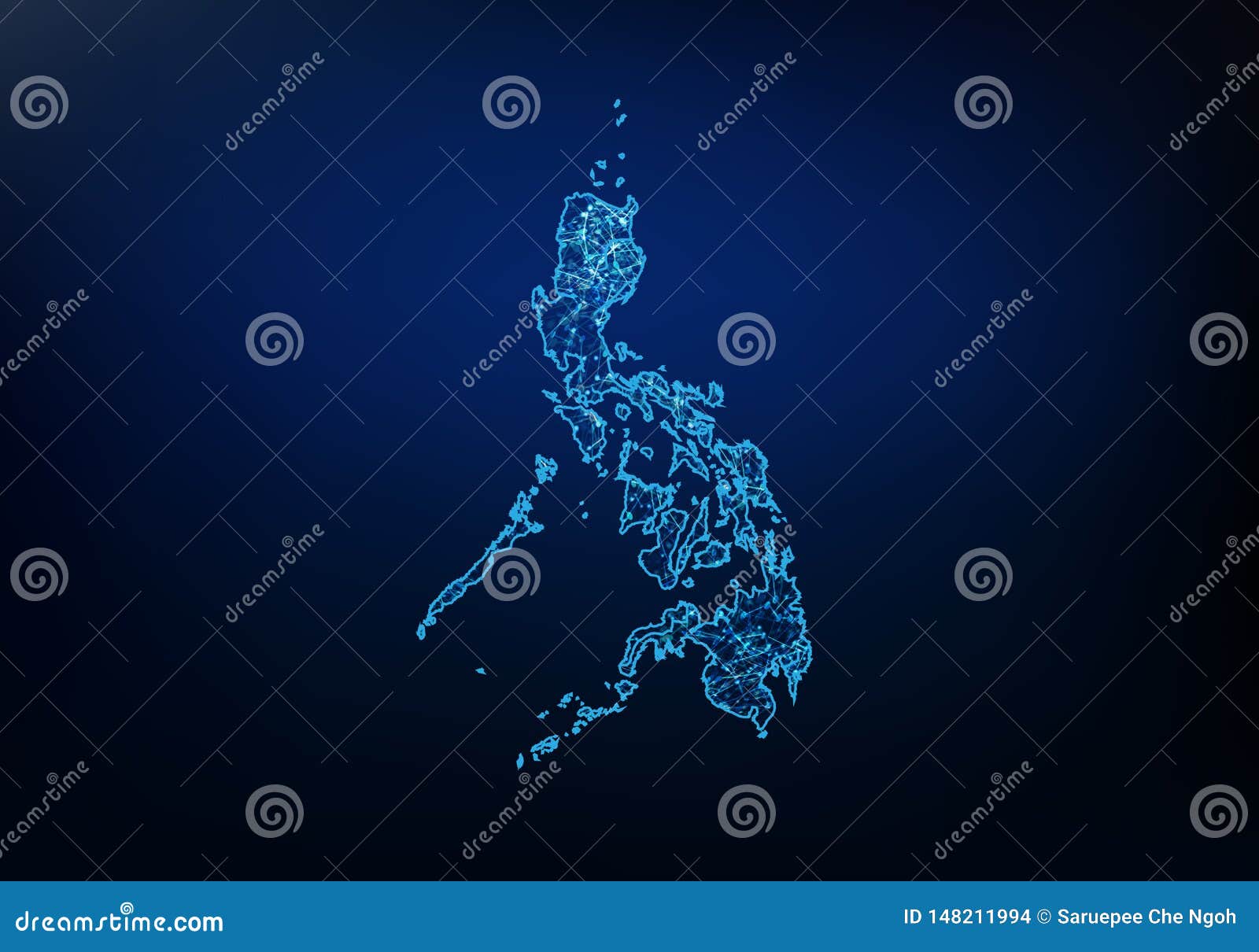 Abstract of Philippines Map Network, Internet and Global Connection ...