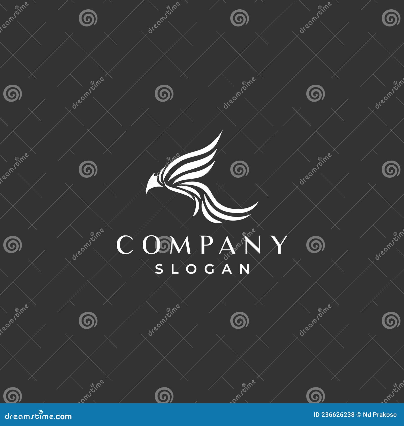 Abstract phoenix logo stock vector. Illustration of heart - 236626238