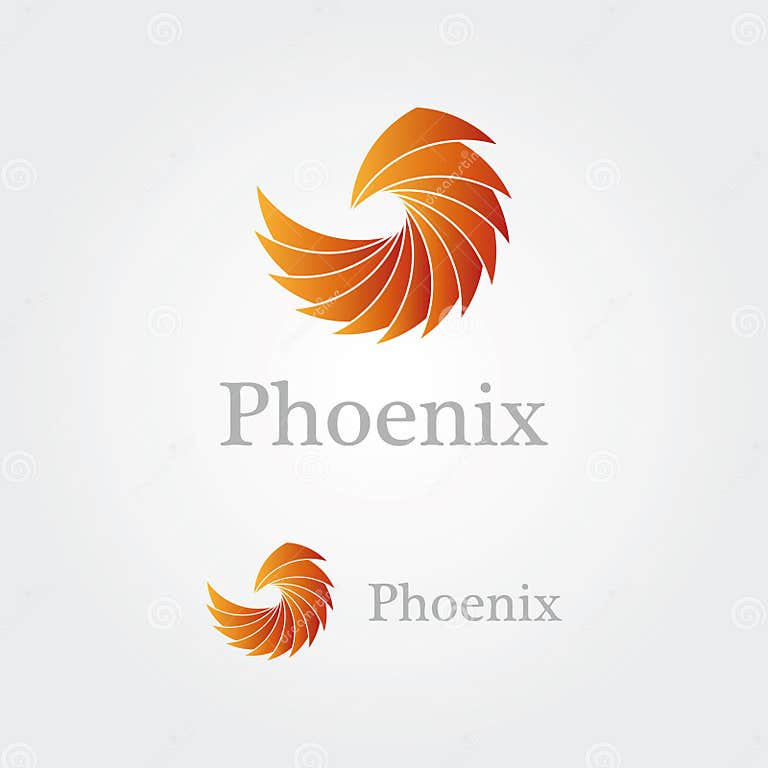 Abstract phoenix logo stock vector. Illustration of backdrop - 48946859