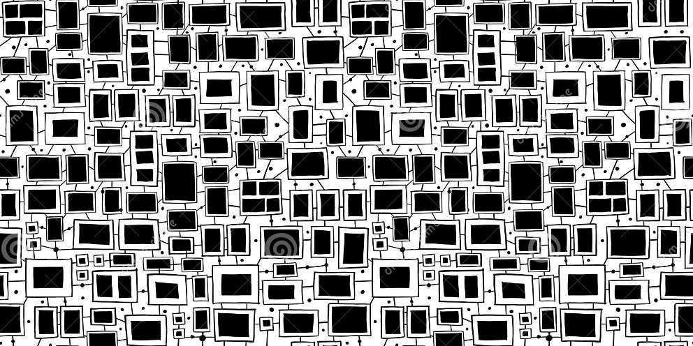 Abstract Photo Frame Templates. Seamless Pattern Background for Your ...