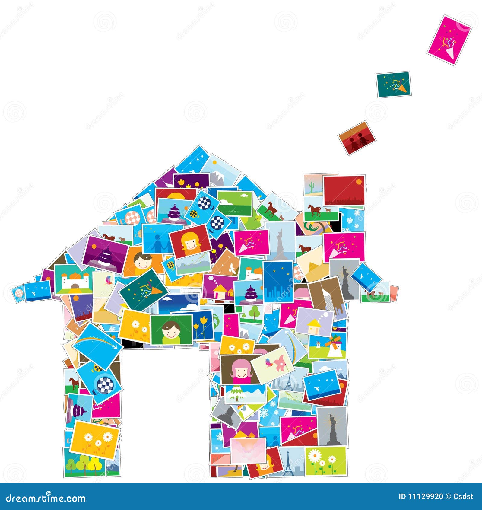 Abstract photo house stock vector. Illustration of view - 11129920