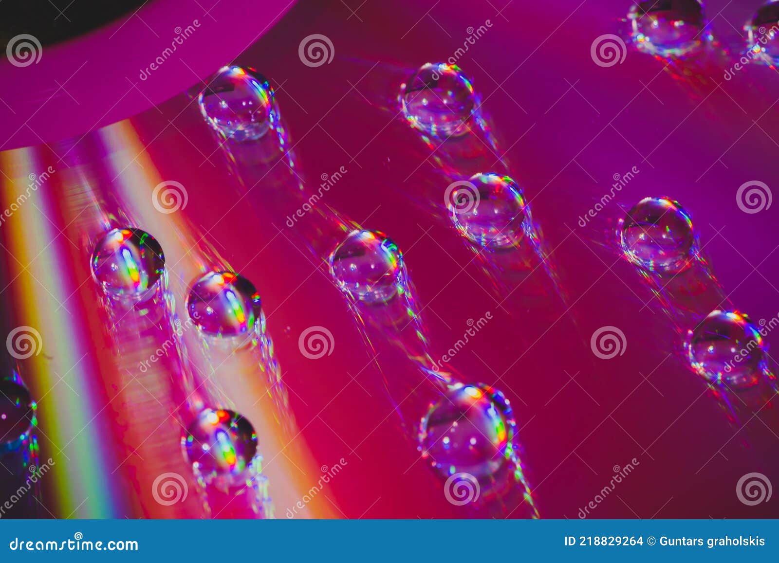 Closeup Photo of Old Cd with Water Drops on a Top Stock Photo - Image ...