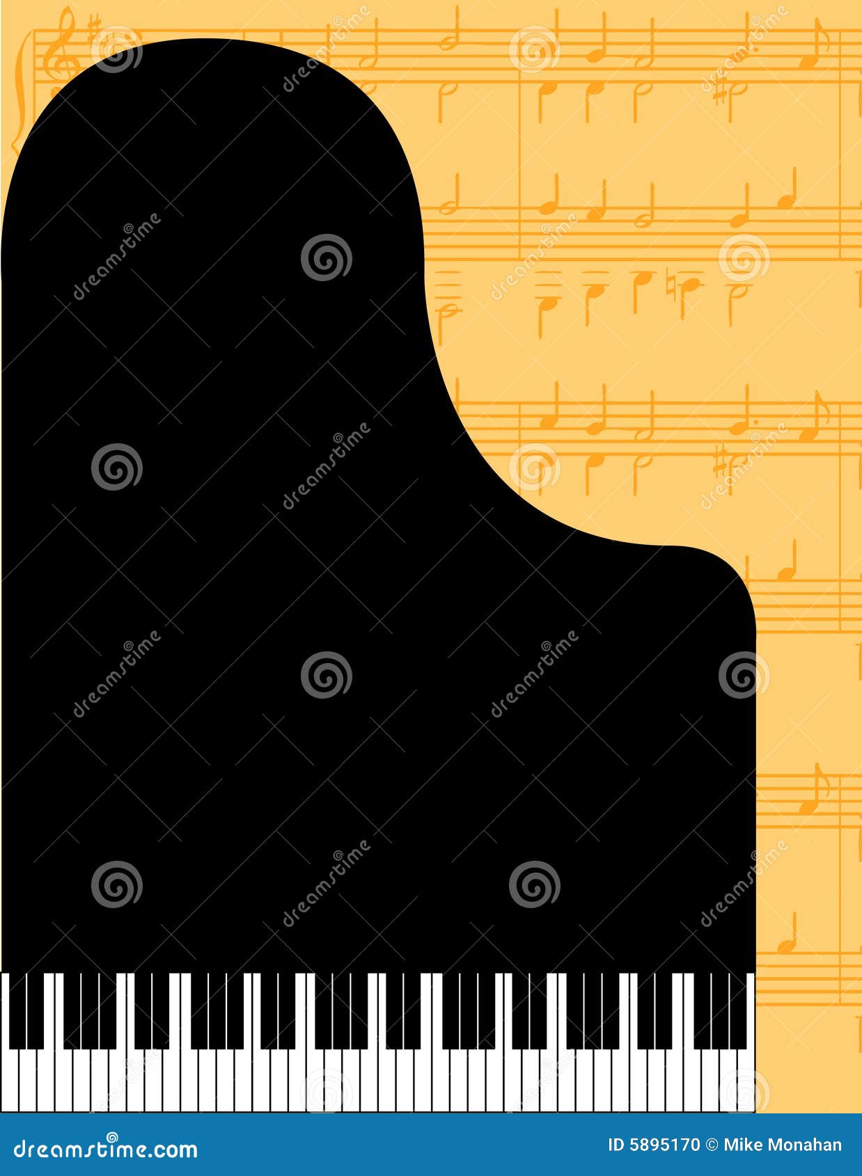 Abstract piano background stock vector. Illustration of musical - 5895170