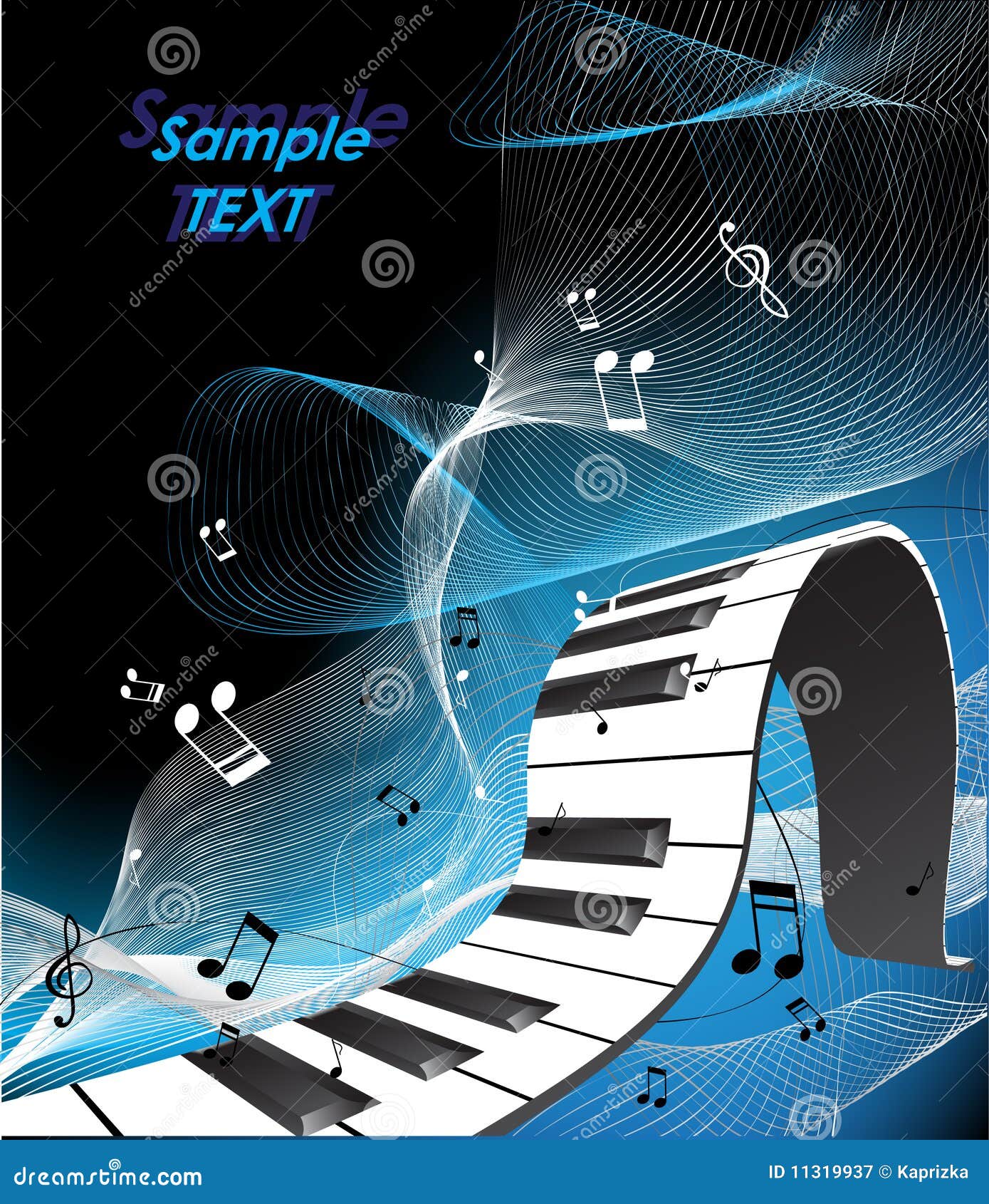 Abstract piano keyboard stock vector. Illustration of orchestra - 11319937