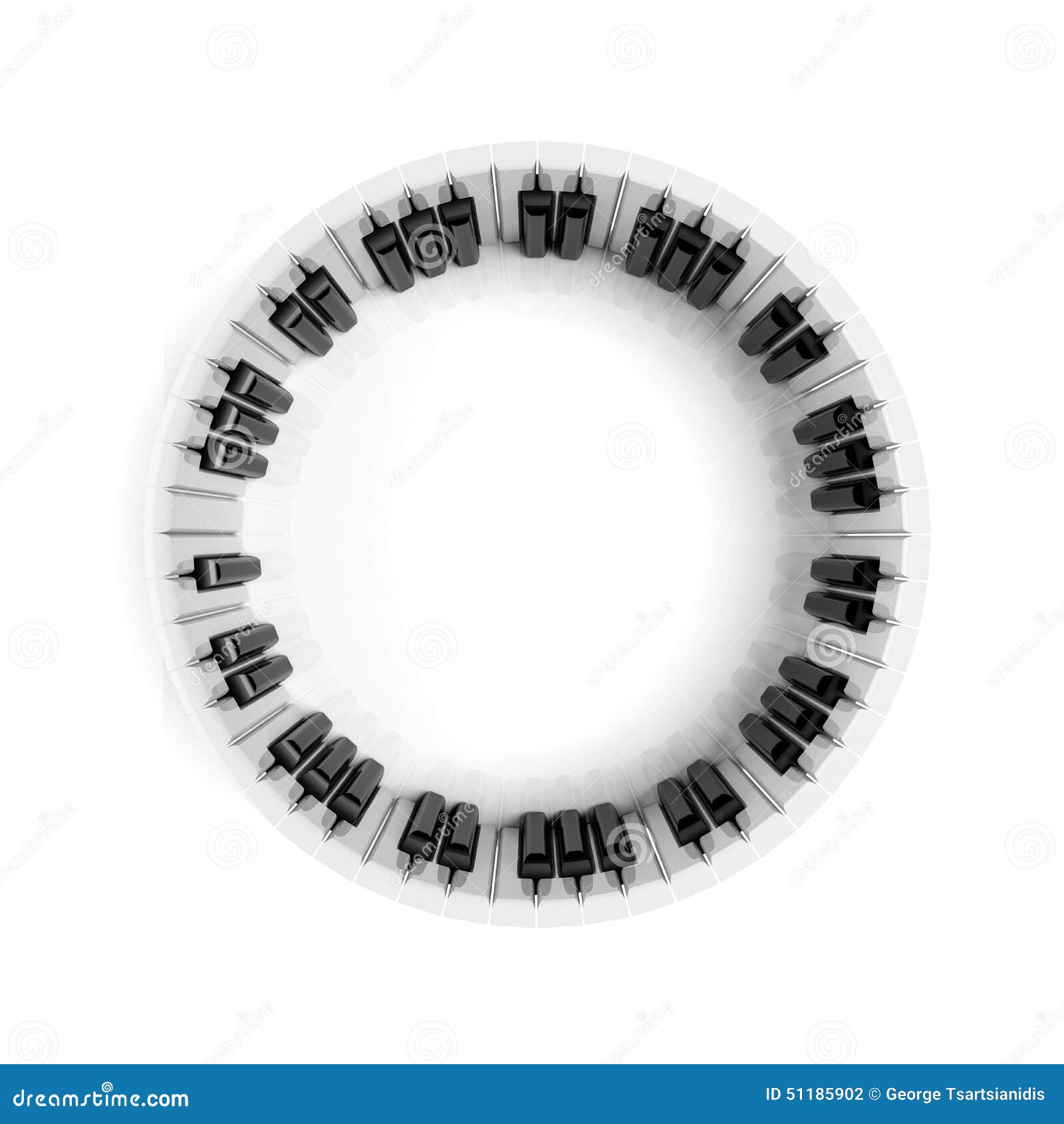 Abstract Piano Keyboard Ring Stock Illustration - Illustration of ring ...