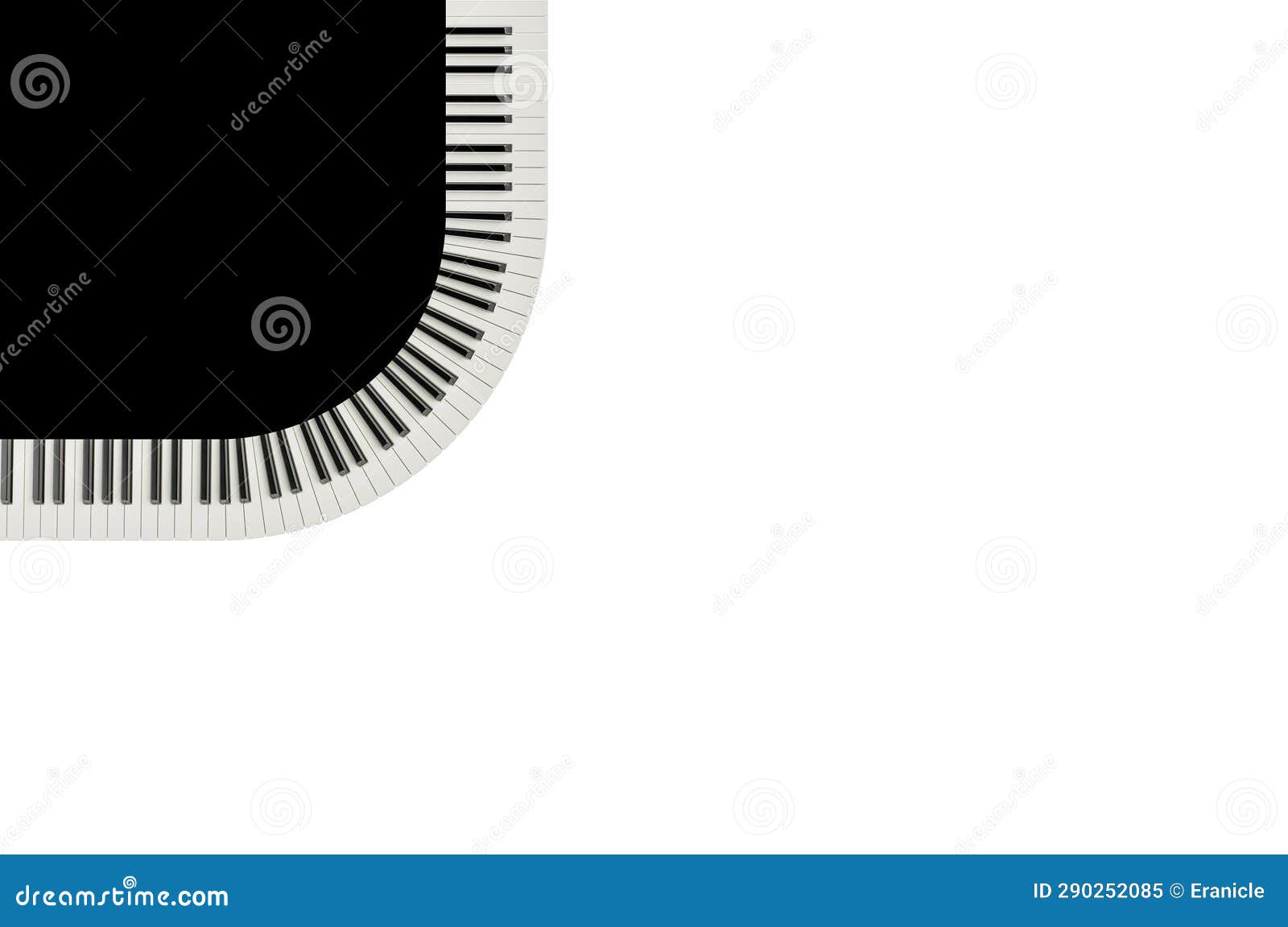 Abstract Piano Keys Radially Arranged Stock Illustration - Illustration ...