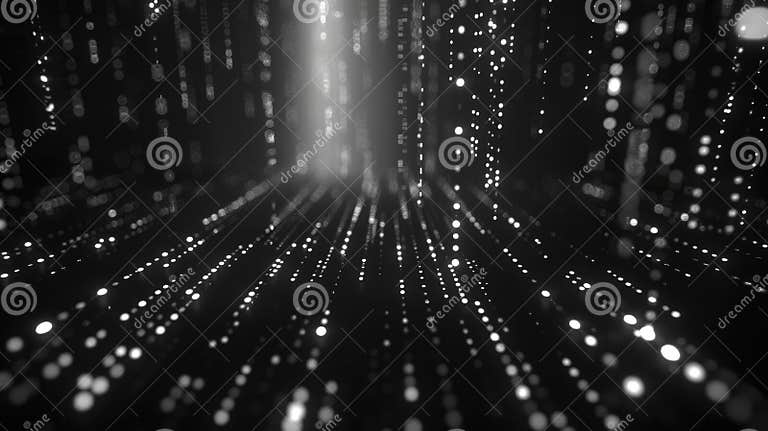 Abstract Picture Of Binary Code With Digital Technology Style Design Aig53 Stock Image Image
