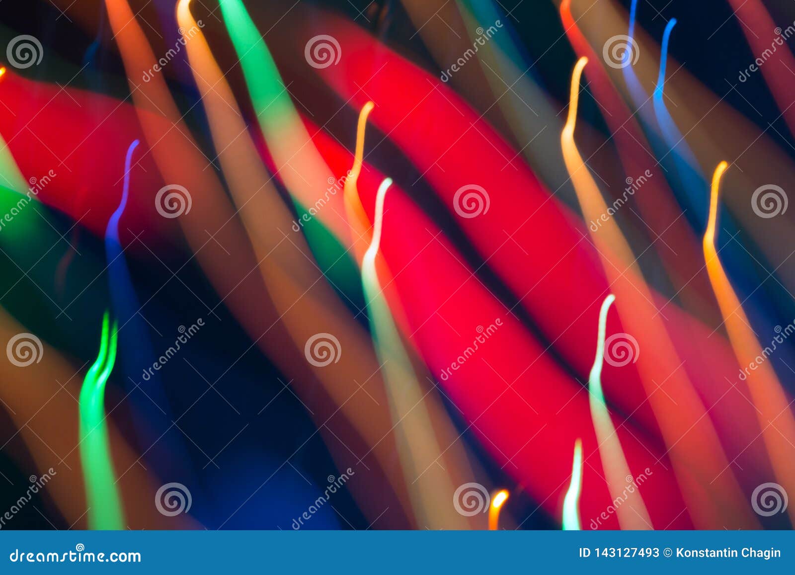 Abstract Picture of Bright Colored Dynamic Lights Stock Illustration ...