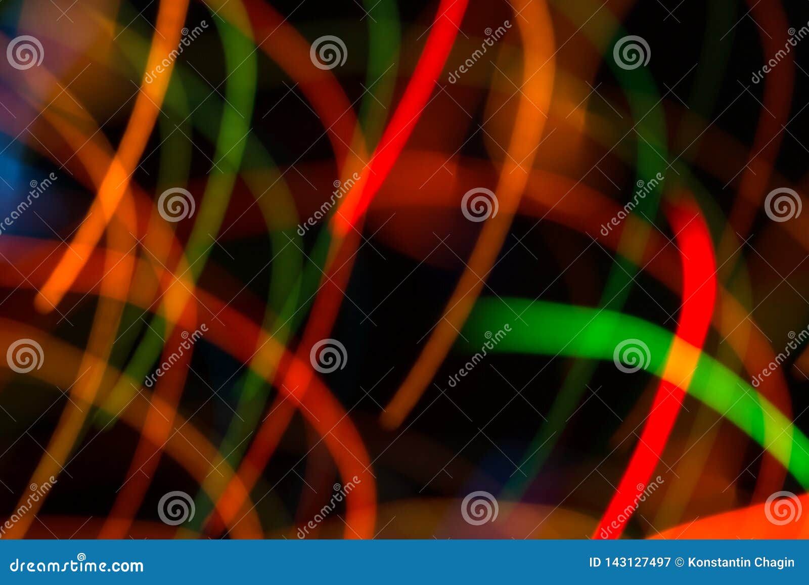 Abstract Picture of Bright Colored Dynamic Lights Stock Illustration ...