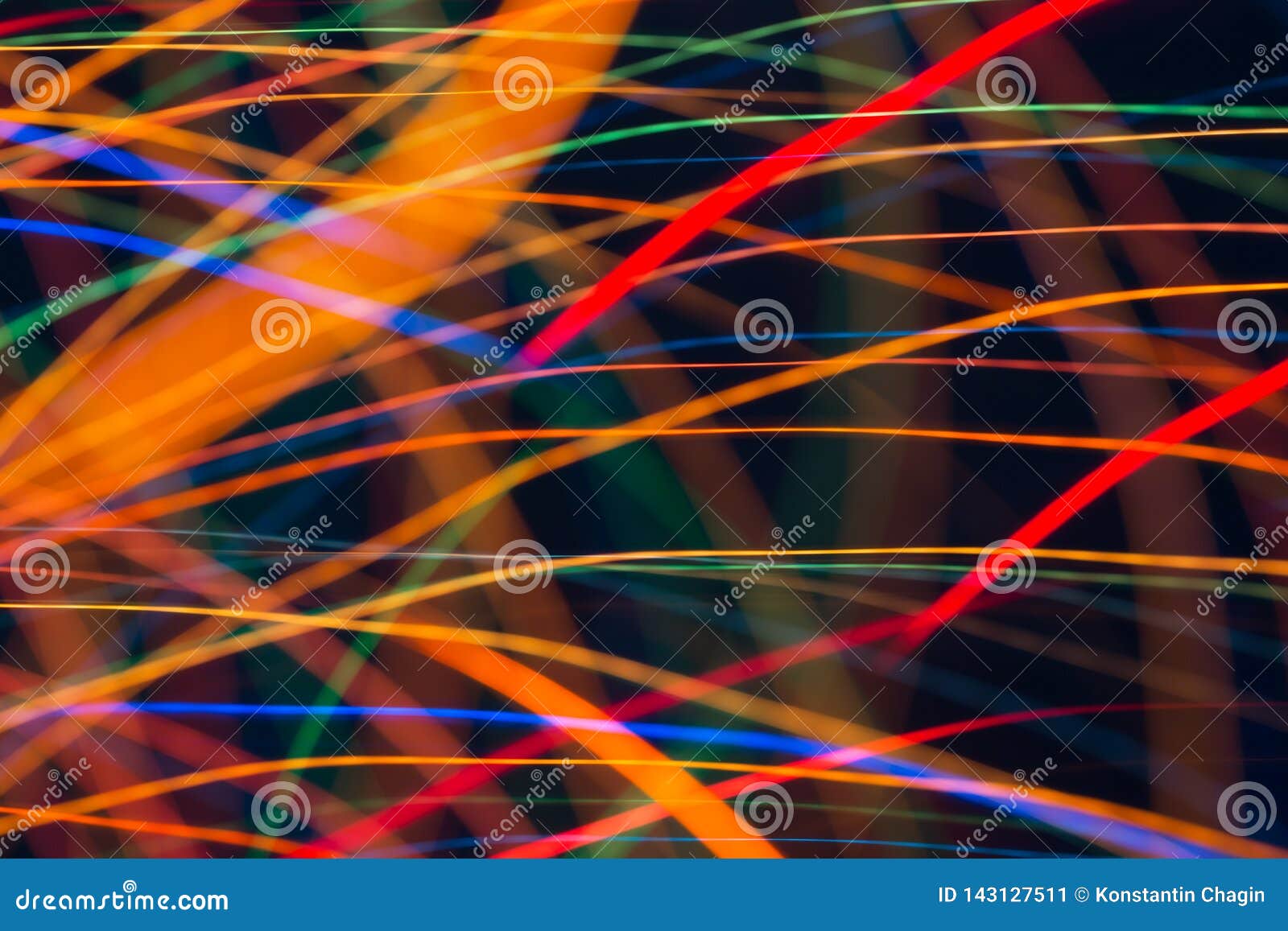 Abstract Picture of Bright Colored Dynamic Lights Stock Illustration ...