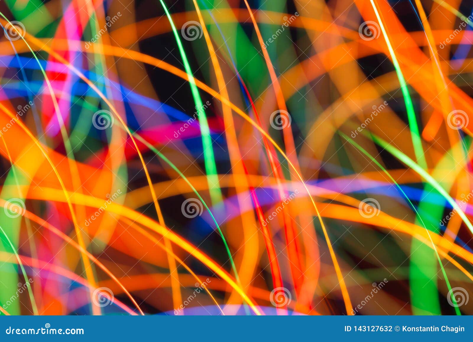 Abstract Picture of Bright Colored Dynamic Lights Stock Photo - Image ...