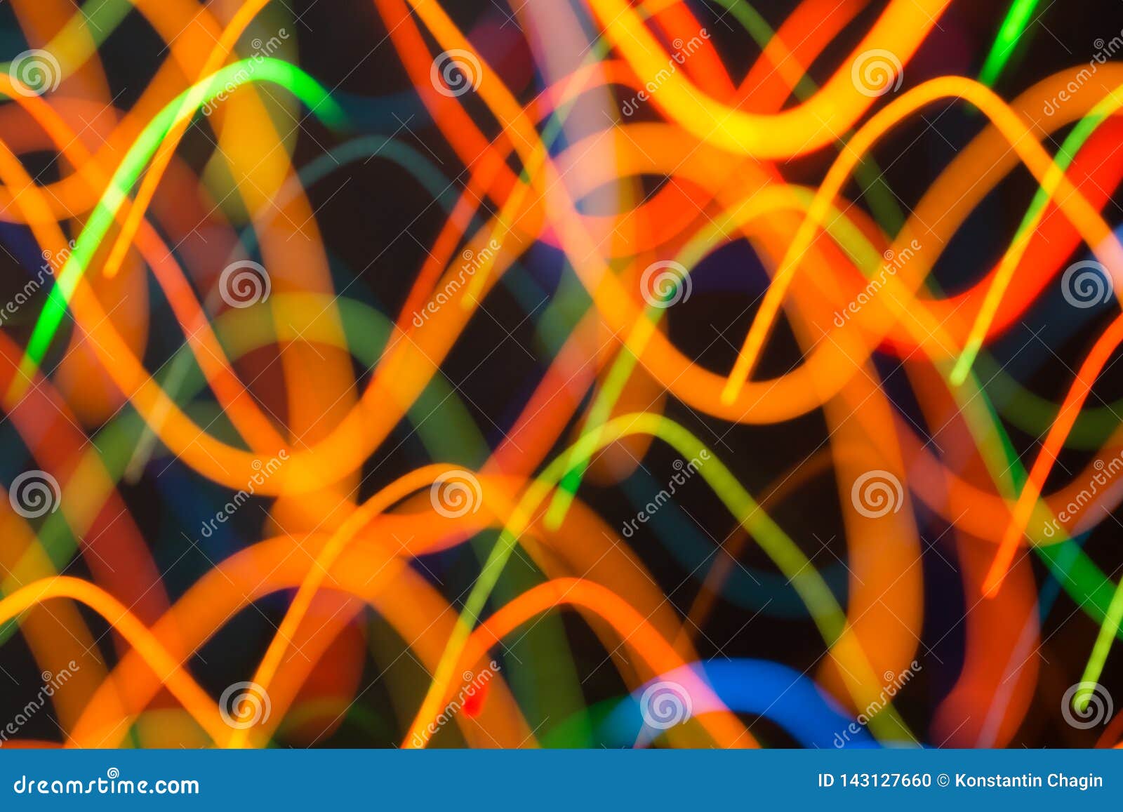 Abstract Picture of Bright Colored Dynamic Lights Stock Illustration ...
