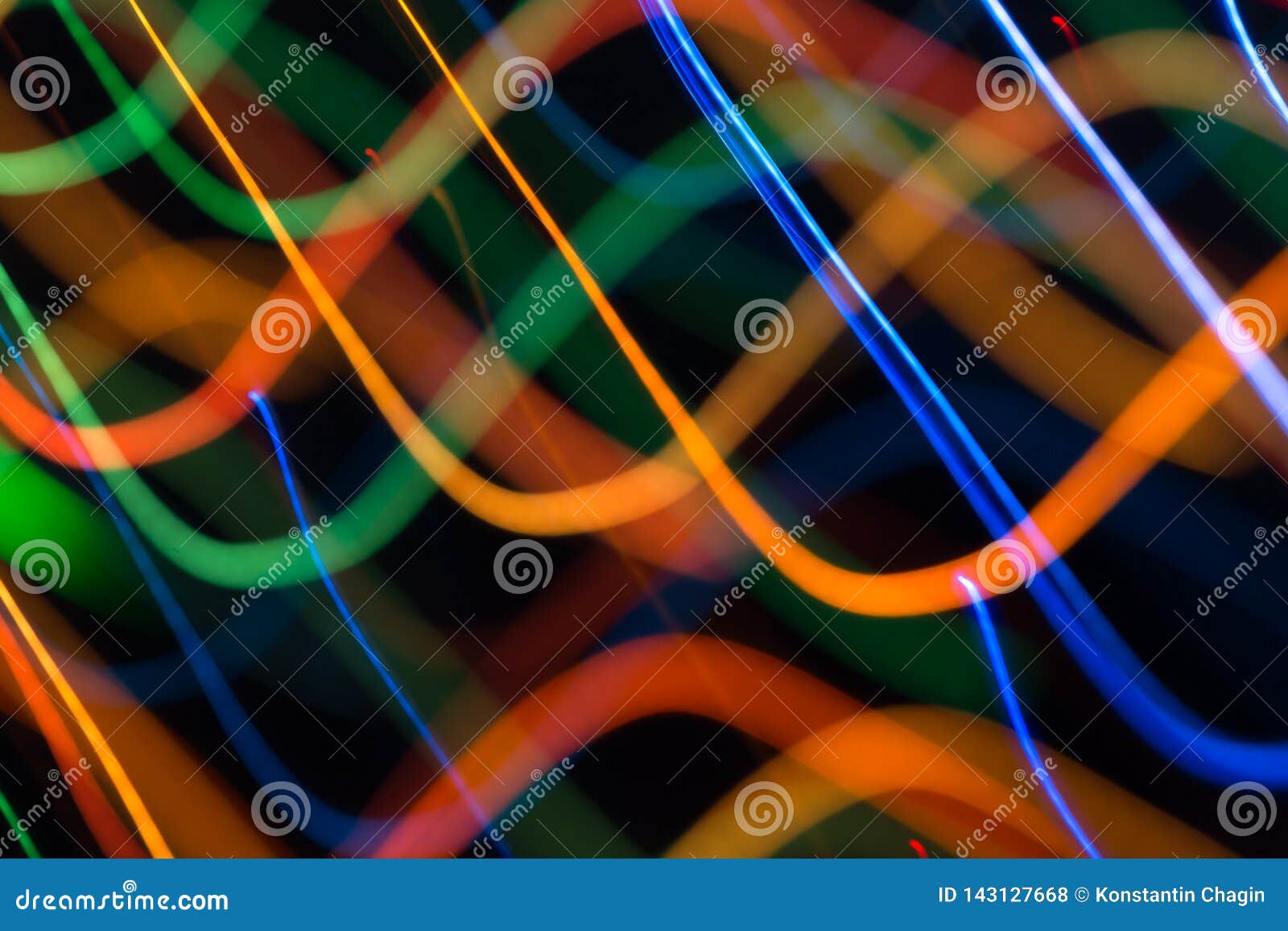 Abstract Picture of Bright Colored Dynamic Lights Stock Illustration ...