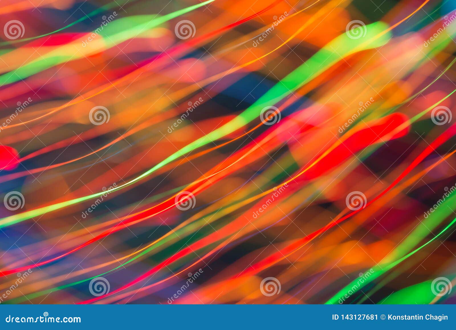 Abstract Picture of Bright Colored Dynamic Lights Stock Illustration ...