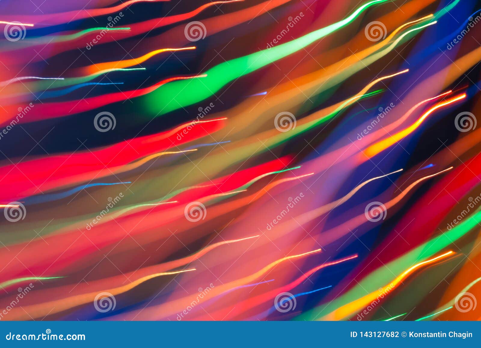 Abstract Picture of Bright Colored Dynamic Lights Stock Illustration ...