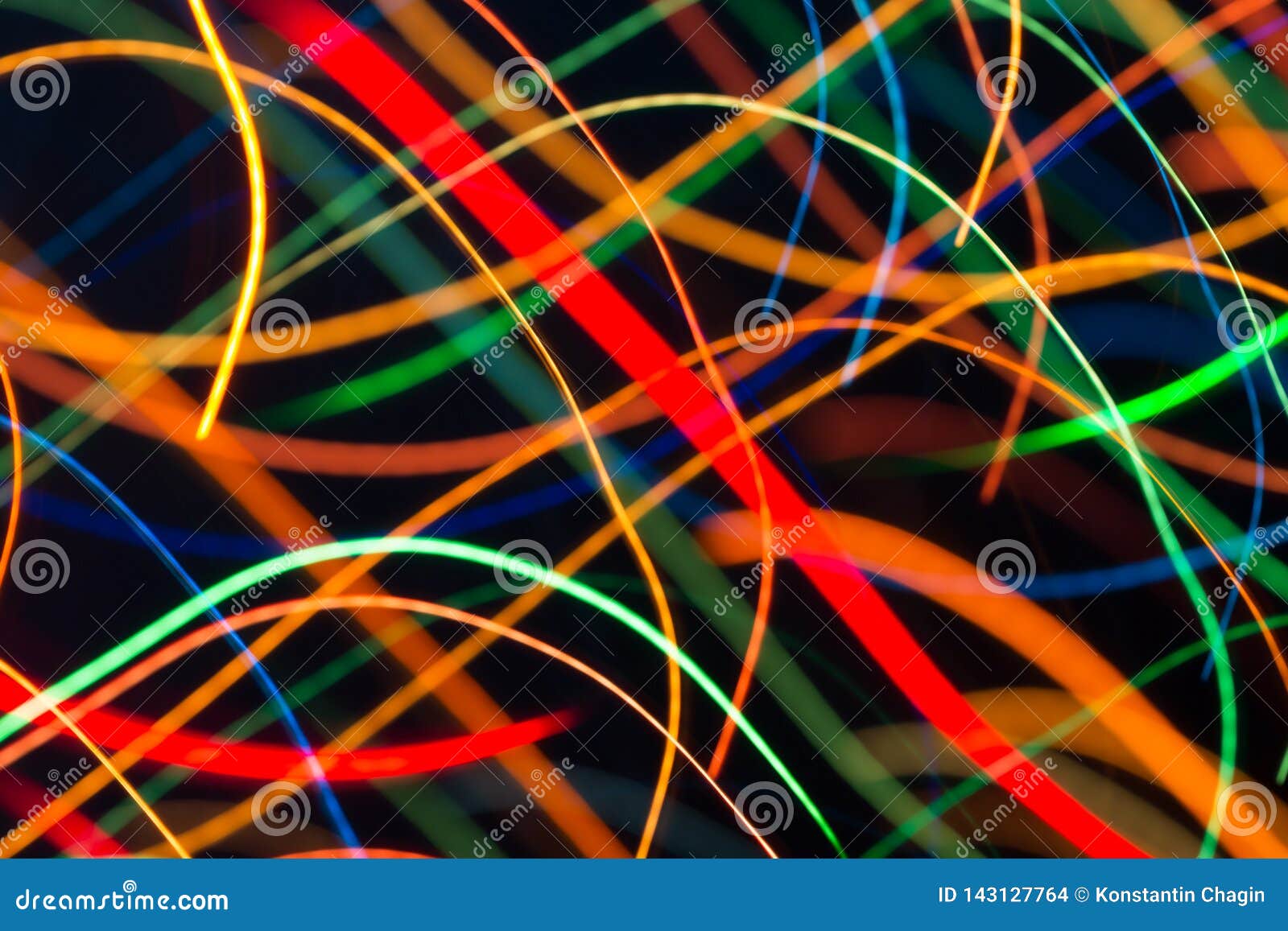 Abstract Picture of Bright Colored Dynamic Lights Stock Photo - Image ...