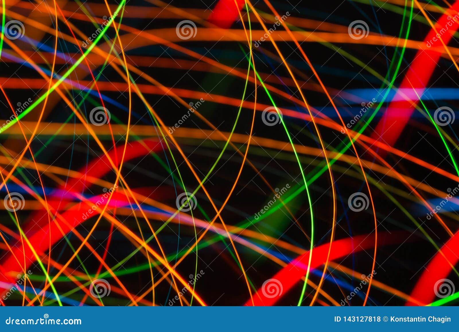 Abstract Picture of Bright Colored Dynamic Lights Stock Photo - Image ...