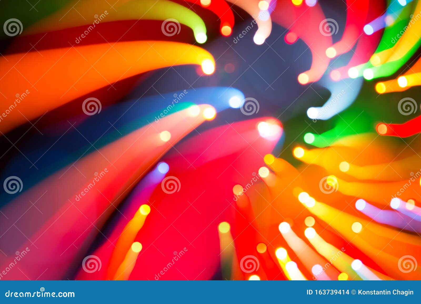 Abstract Picture of Bright Colored Dynamic Lights Stock Photo - Image ...