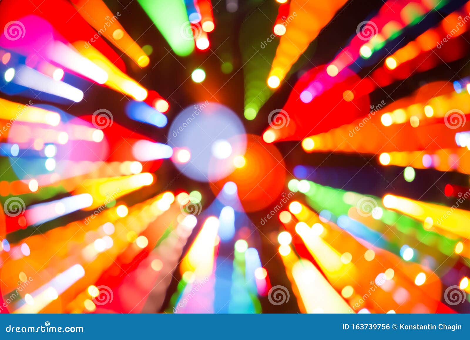 Abstract Picture of Bright Colored Dynamic Lights Stock Photo - Image ...