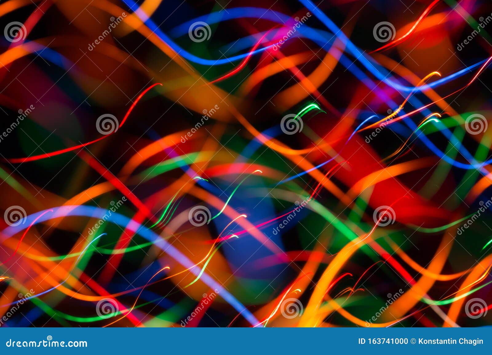 Abstract Picture of Bright Colored Dynamic Lights Stock Photo - Image ...