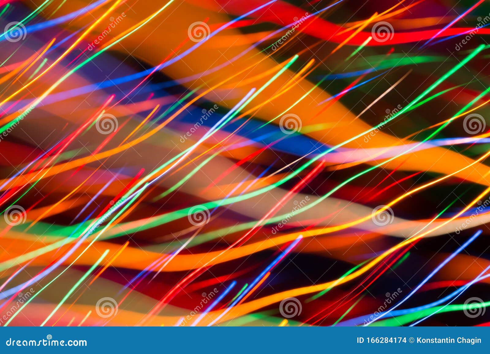 Abstract Picture of Bright Colored Dynamic Lights Stock Photo - Image ...