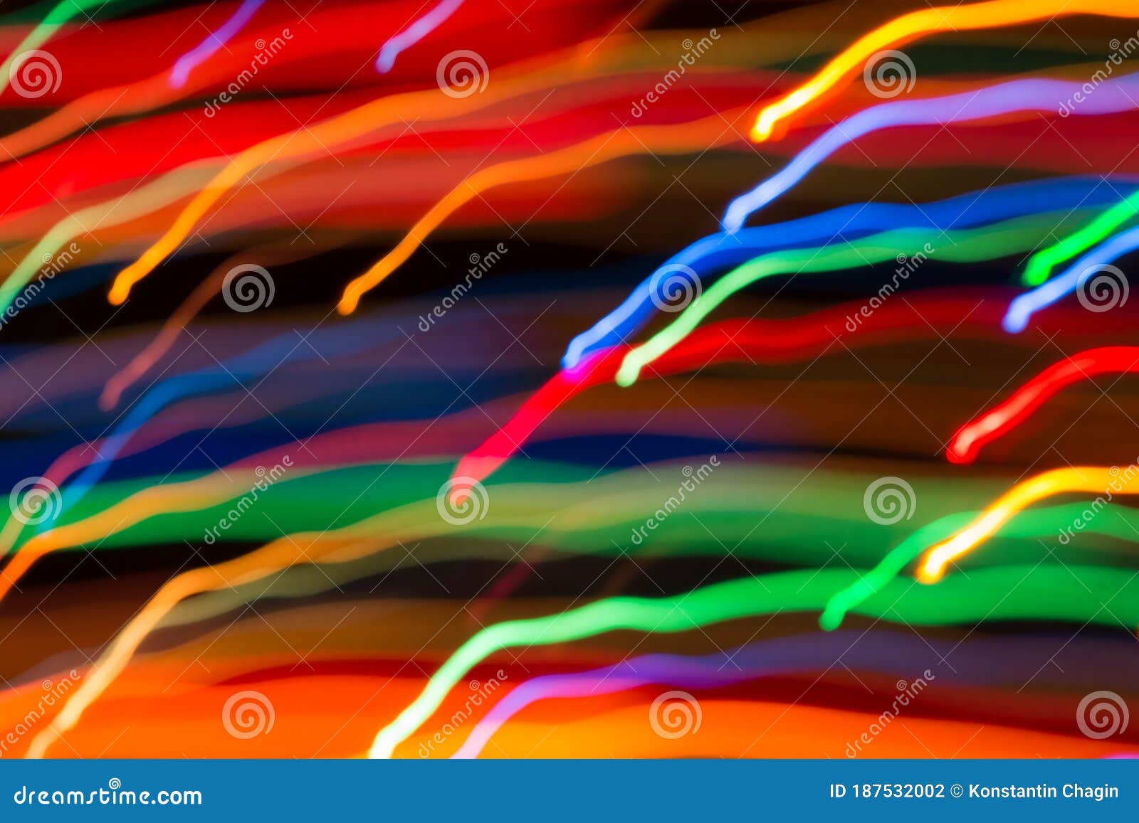 Abstract Picture of Bright Colored Dynamic Lights Stock Photo - Image ...
