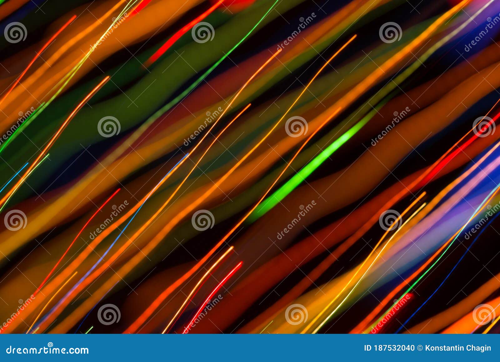 Abstract Picture of Bright Colored Dynamic Lights Stock Photo - Image ...