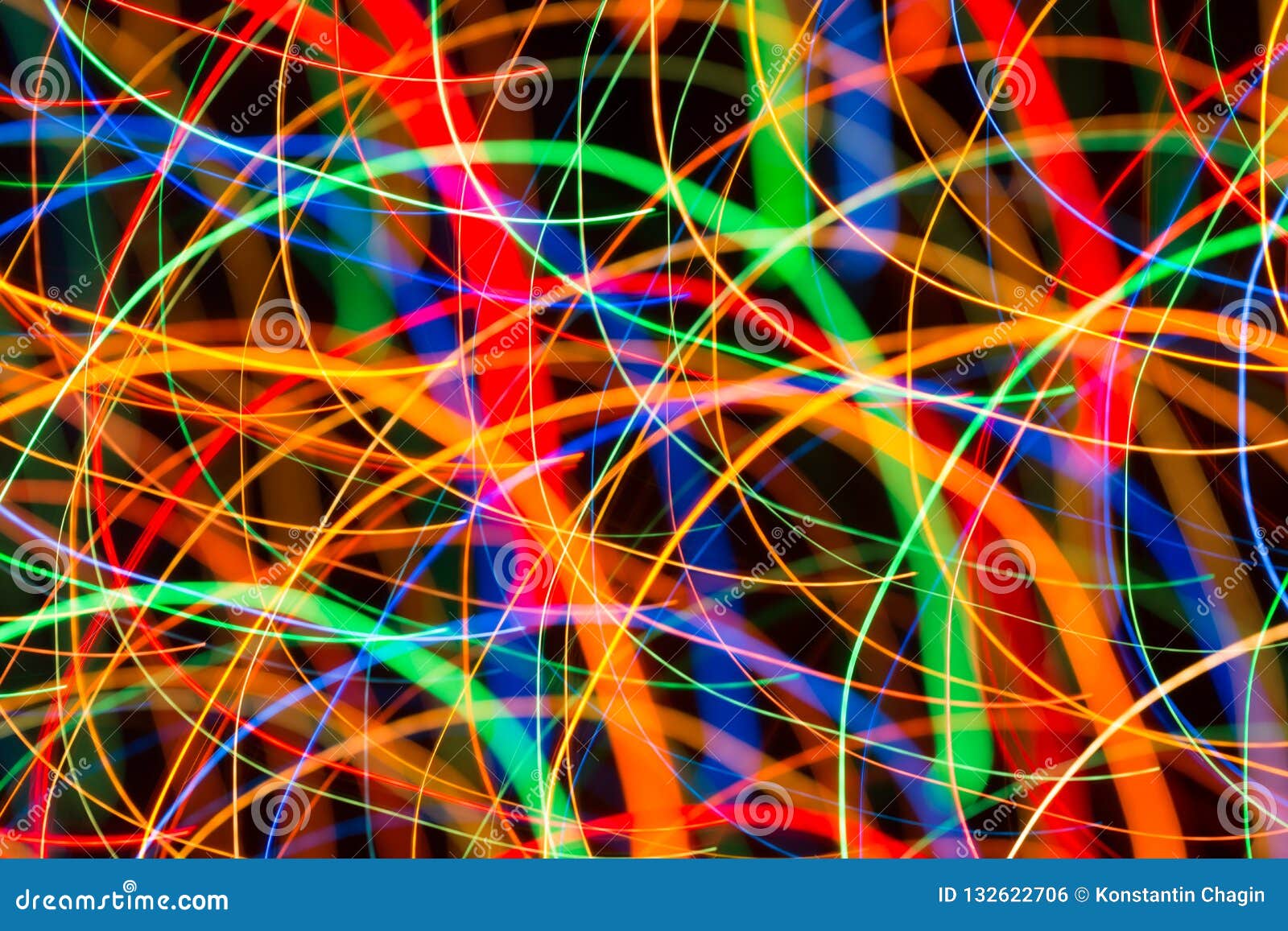 Abstract Picture of Bright Colored Dynamic Lights Stock Photo - Image ...