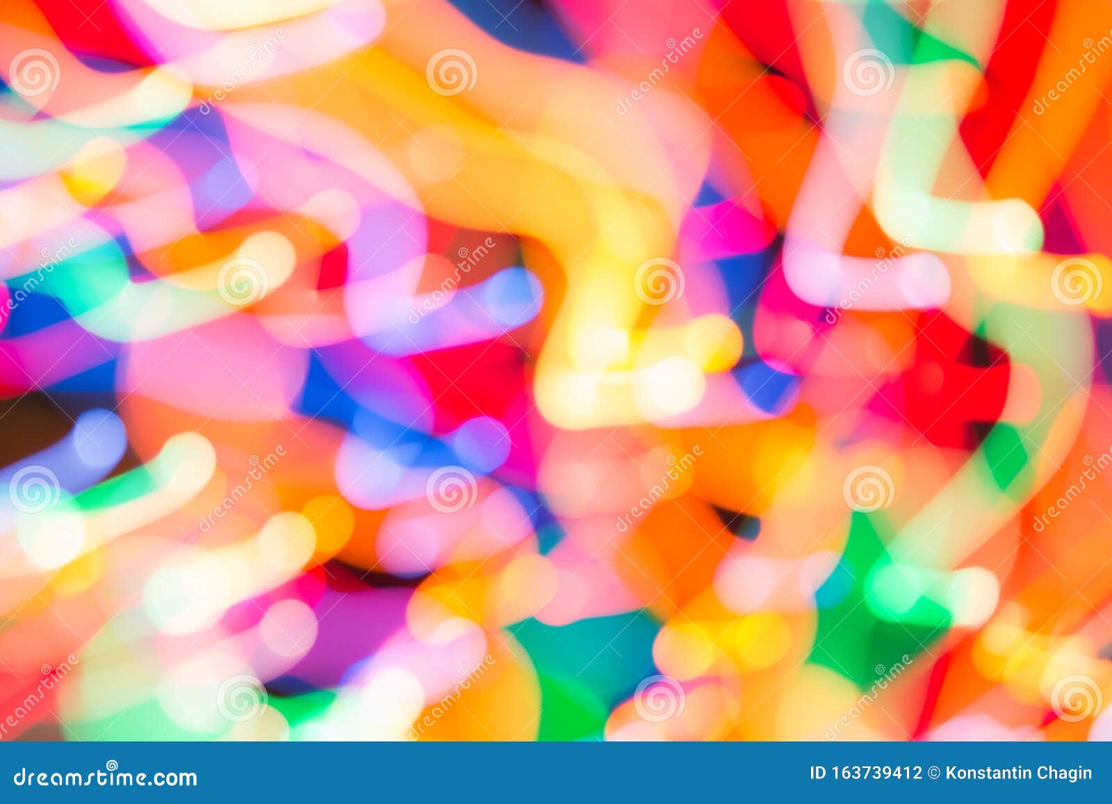 Abstract Picture of Bright Colored Lights Stock Photo - Image of lights ...