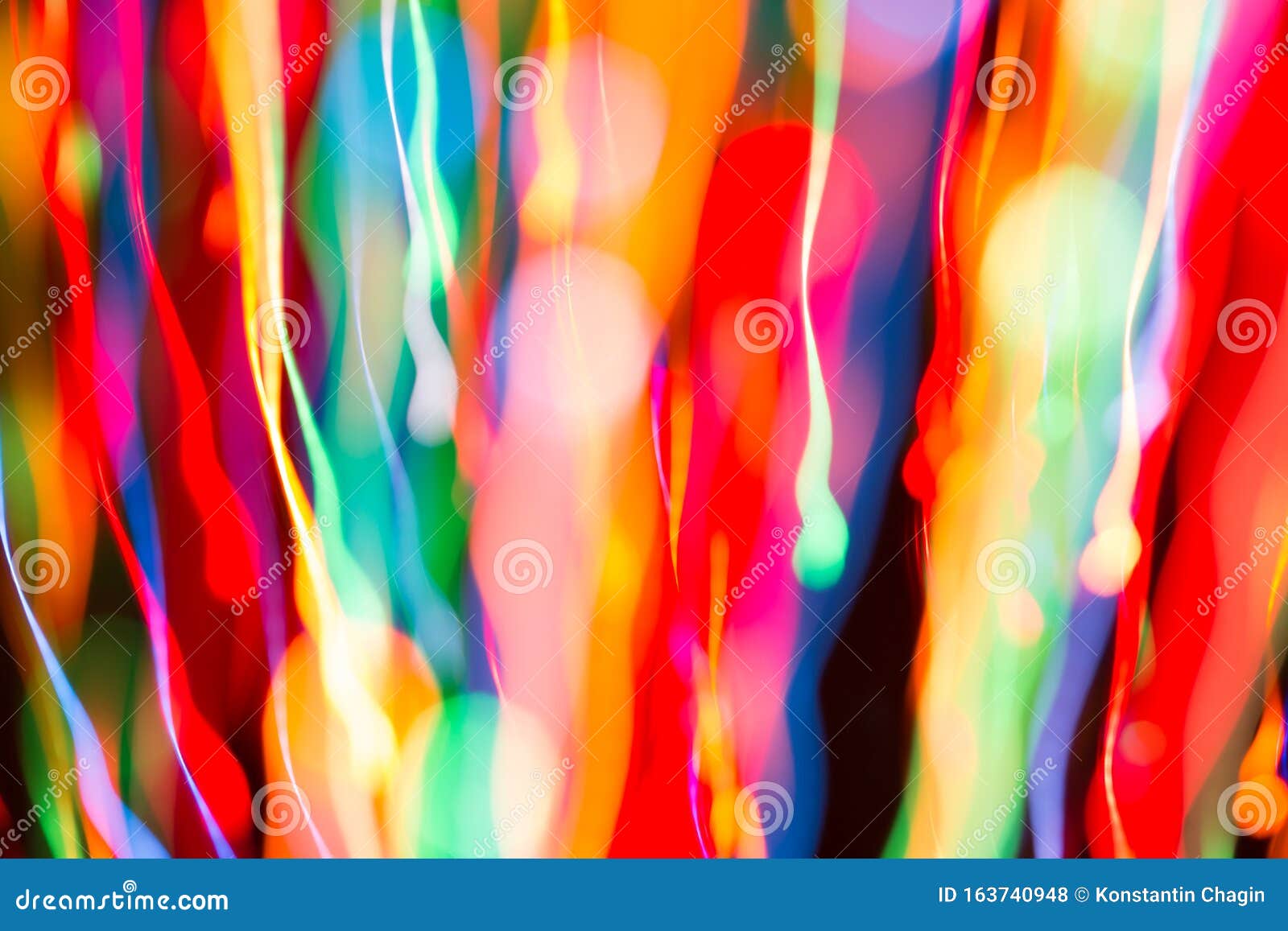 Abstract Picture of Bright Colored Lights Stock Photo - Image of ...