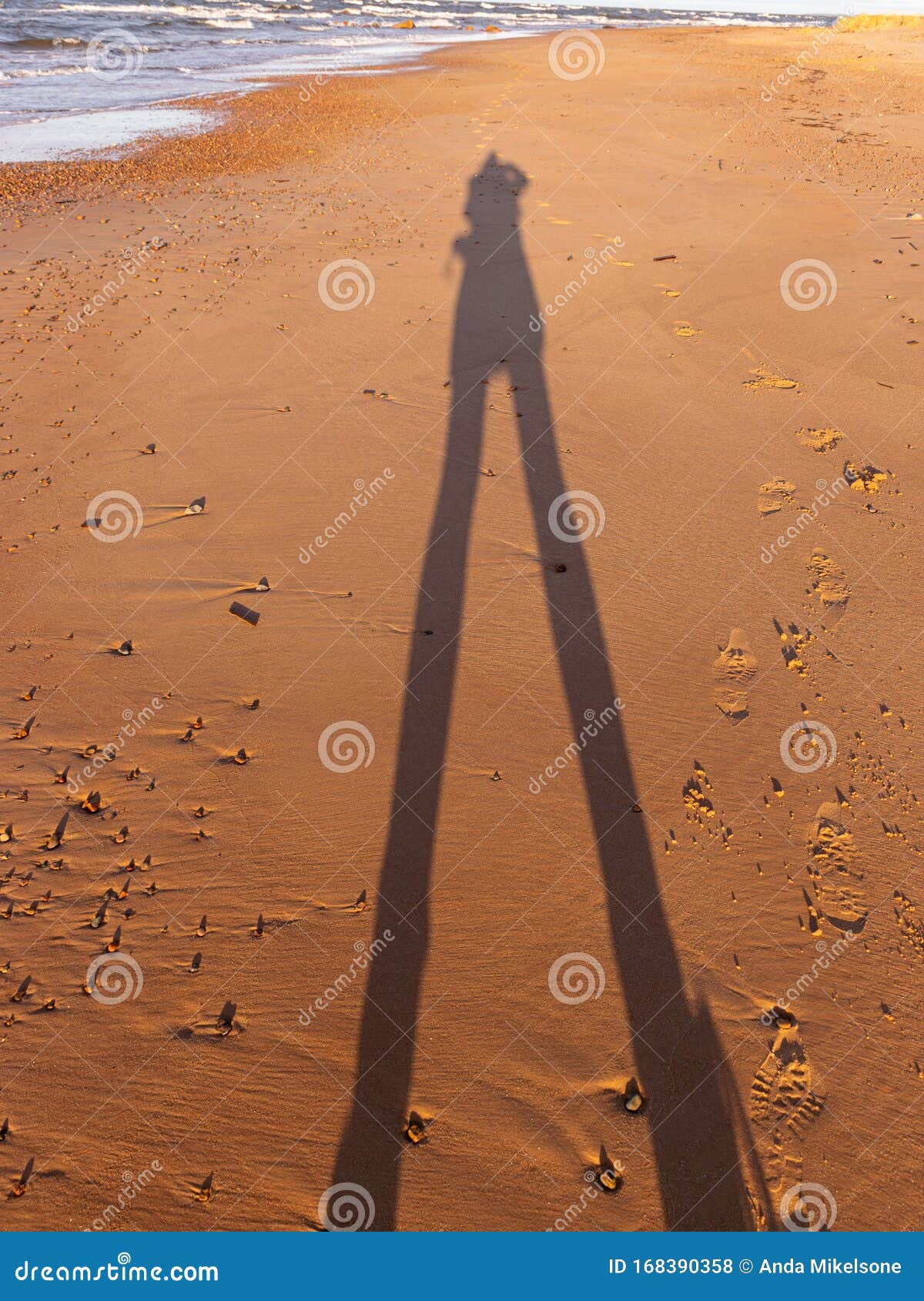 Abstract Picture with Human Shadow Stock Photo - Image of dune, sunset ...