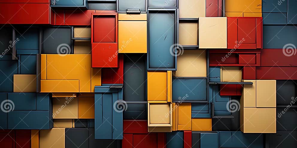 An Abstract Picture of Patterns Where Creative Elements Create an ...