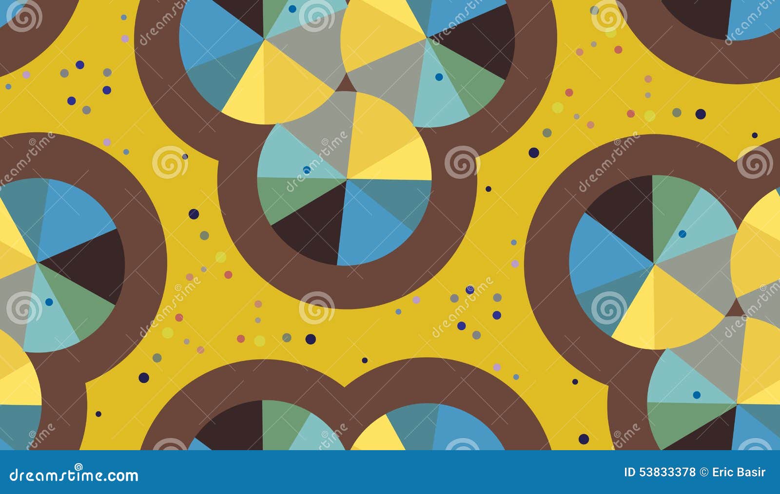 Abstract Pie Chart Pattern stock illustration. Illustration of pattern ...
