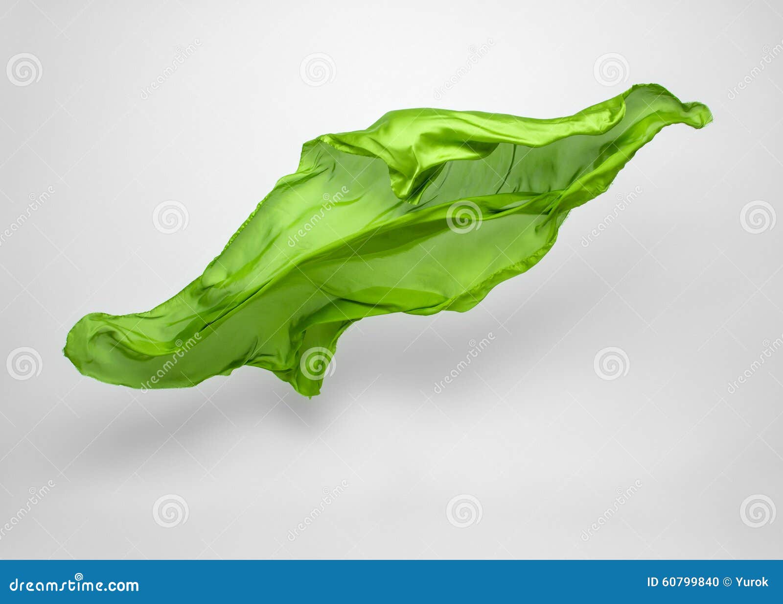 Abstract Piece of Green Fabric Flying Stock Photo - Image of motion ...
