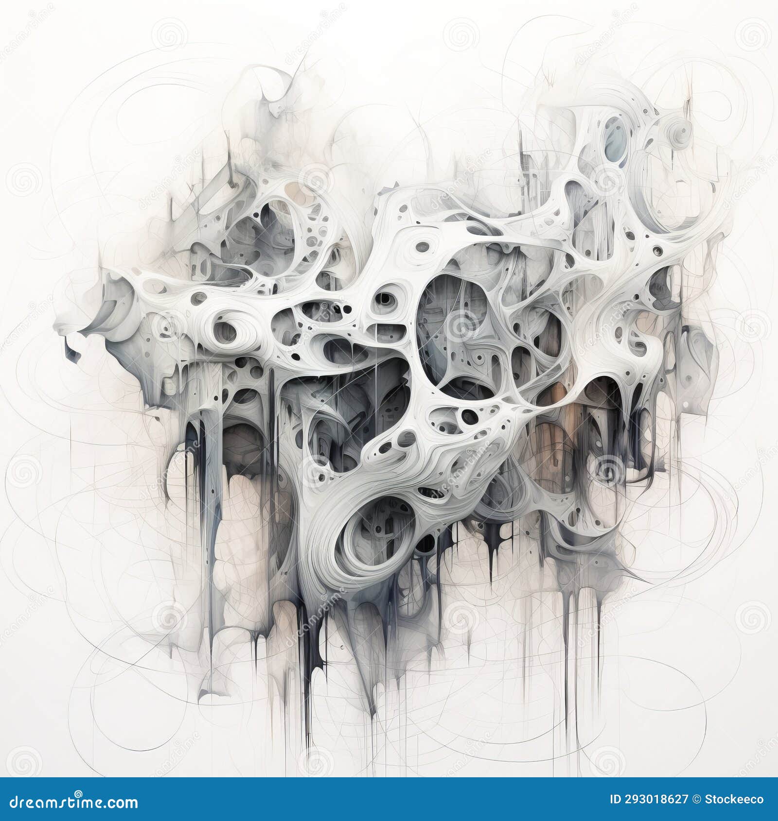 Abstract Performance Art: Dark Ice with Precise Architecture and ...