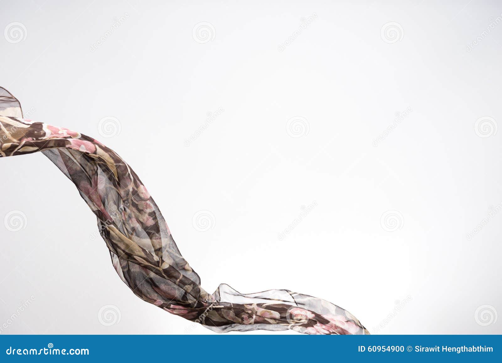 Abstract Pieces of Fabric Flying, Studio Shot , Scarf Motion Stock ...