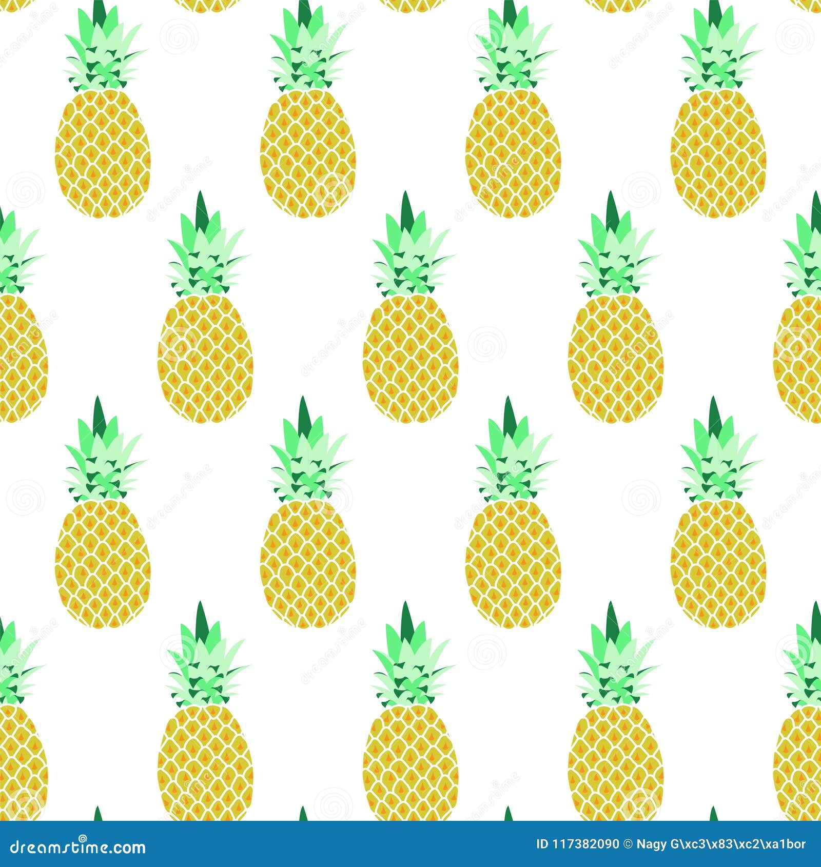 ABSTRACT PINEAPPLE HAND DRAW TEXTURE. SUMMER HOLIDAY FEELING. SEAMLESS ...