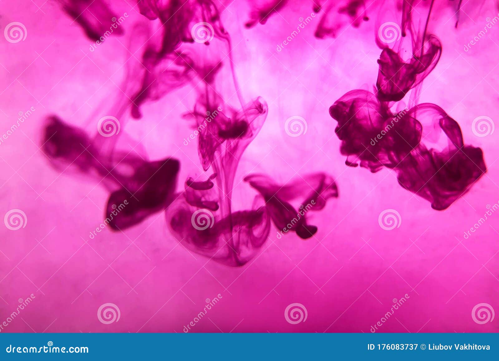 Abstract Pink Background with Ink Stock Image - Image of detail, liquid ...