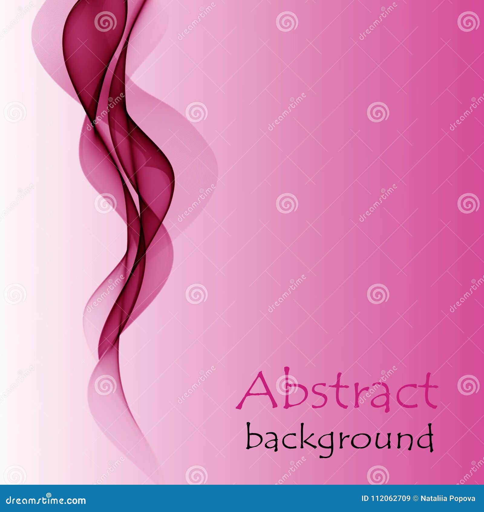 Abstract Background with Pink Waves of Transparent Flying Material ...