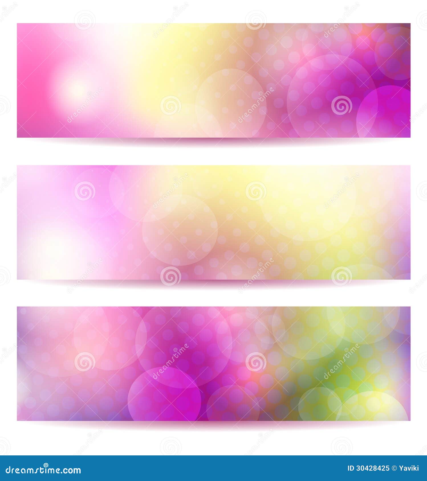 Abstract pink banner set stock vector. Illustration of abstract - 30428425