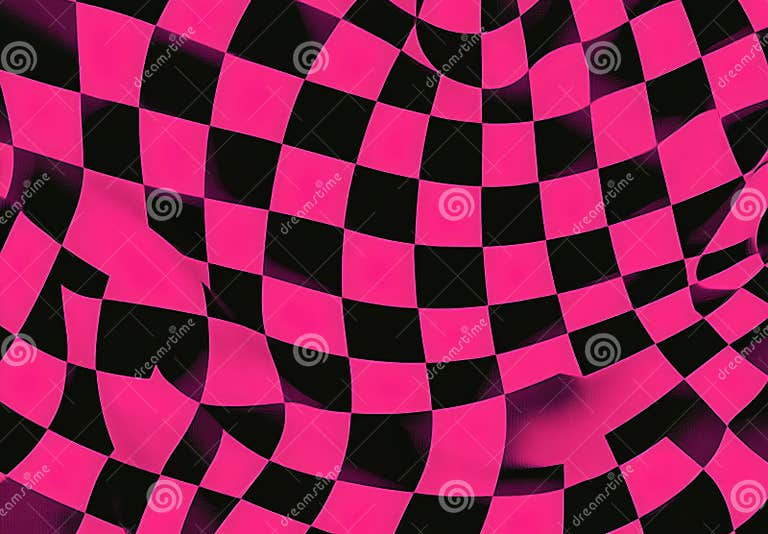 Abstract Pink and Black Checkered Flag Pattern High Quality Image Stock ...