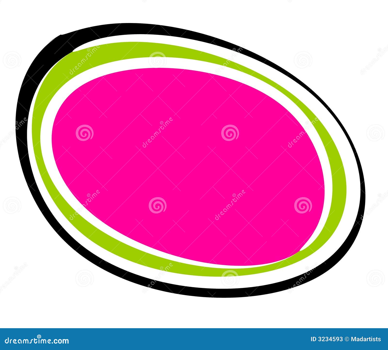 Abstract Pink Black Oval Logo Stock Illustration - Illustration of ...